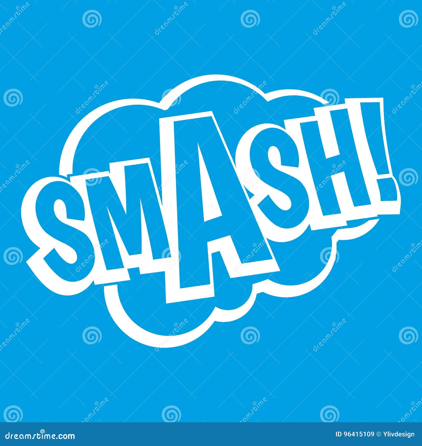 SMASH! Comic Word Cartoon Vector | CartoonDealer.com #47729737