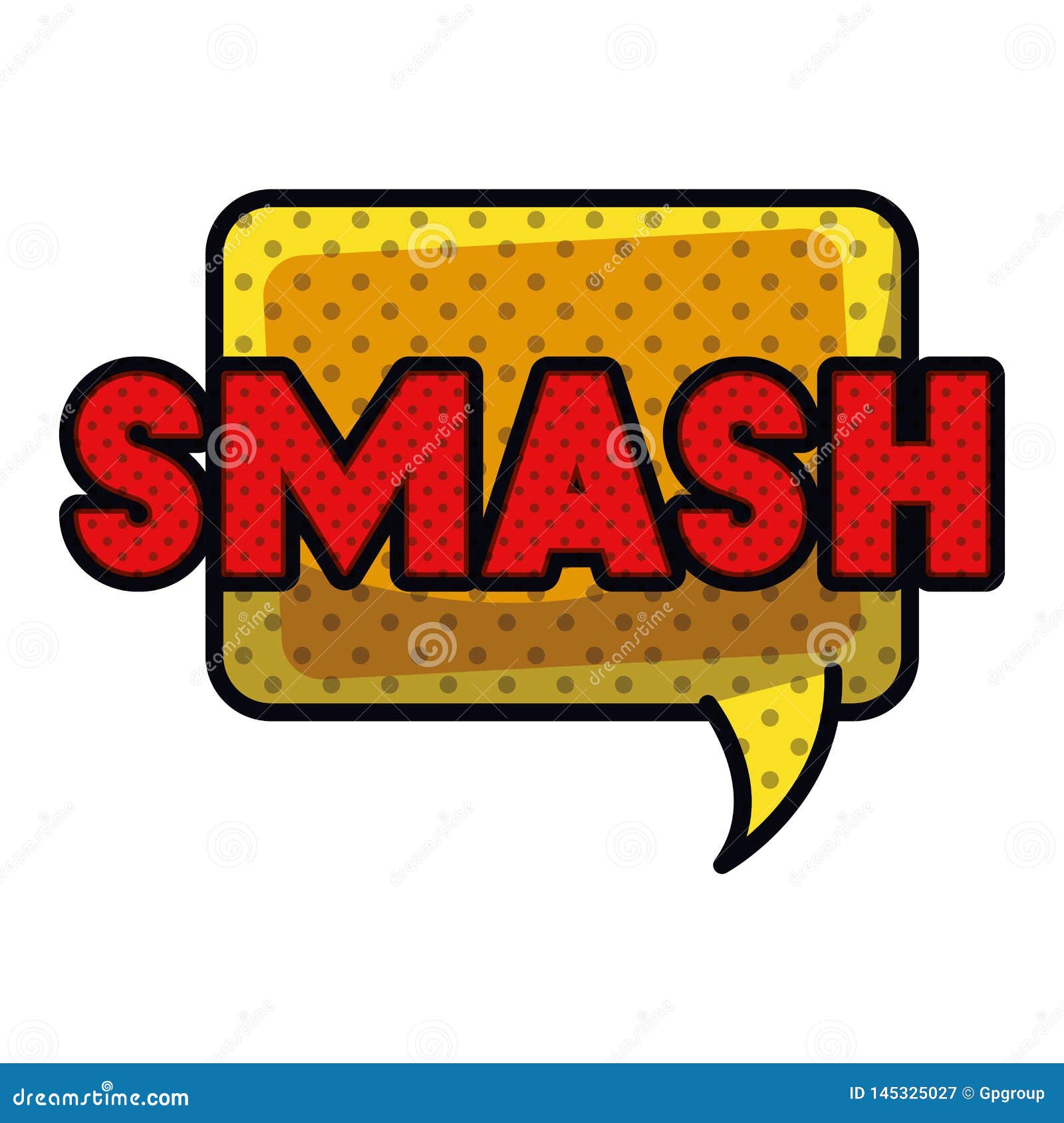 Smash Comic Cartoon Style Editable Text Effect With Halftone Background ...