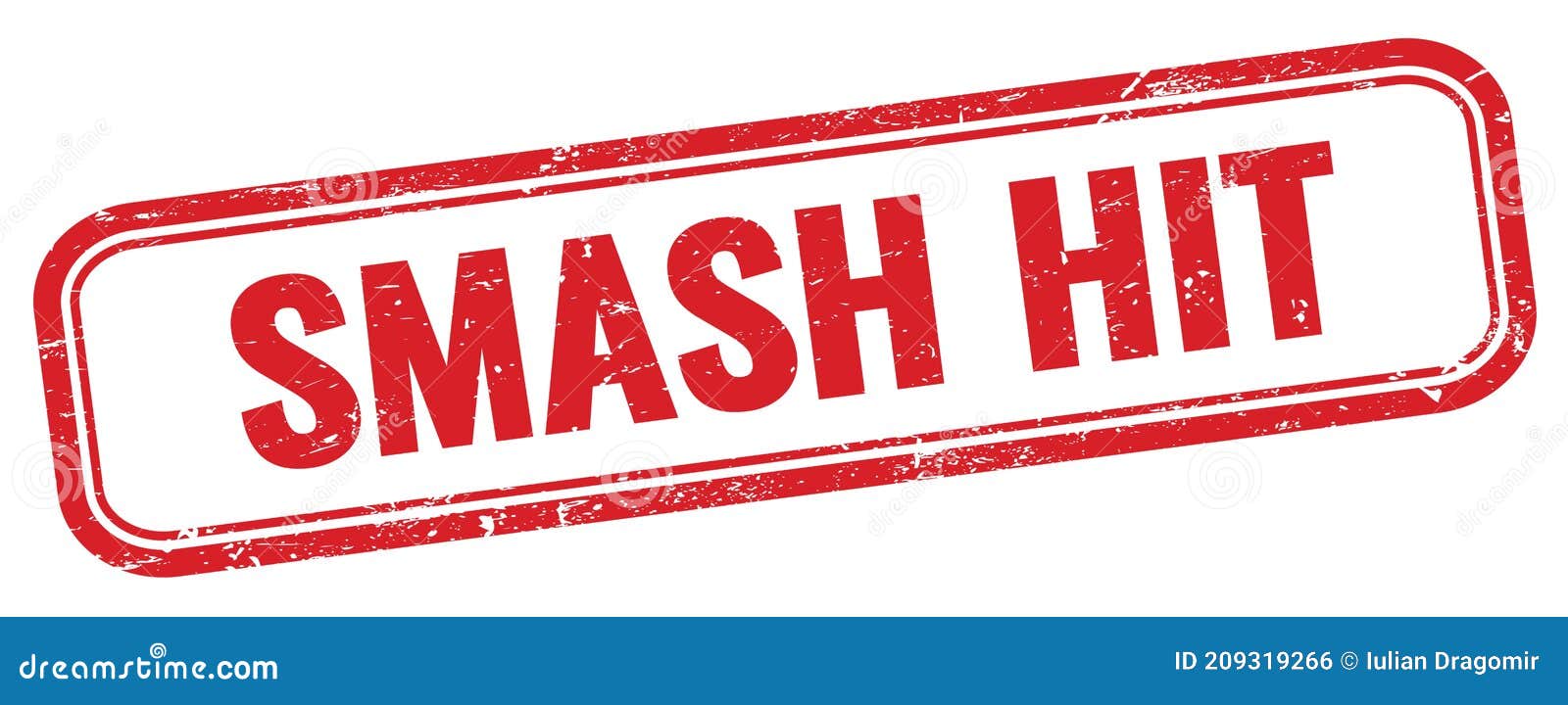 SMASH HIT Text on Red Grungy Stamp Stock Photo - Image of banner ...