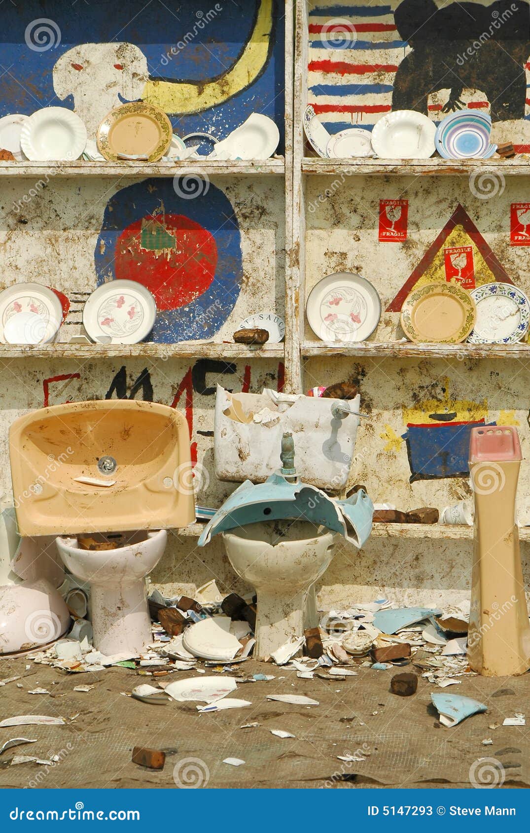 Smashed stock image. Image of funfair, colorful, shelves - 5147293