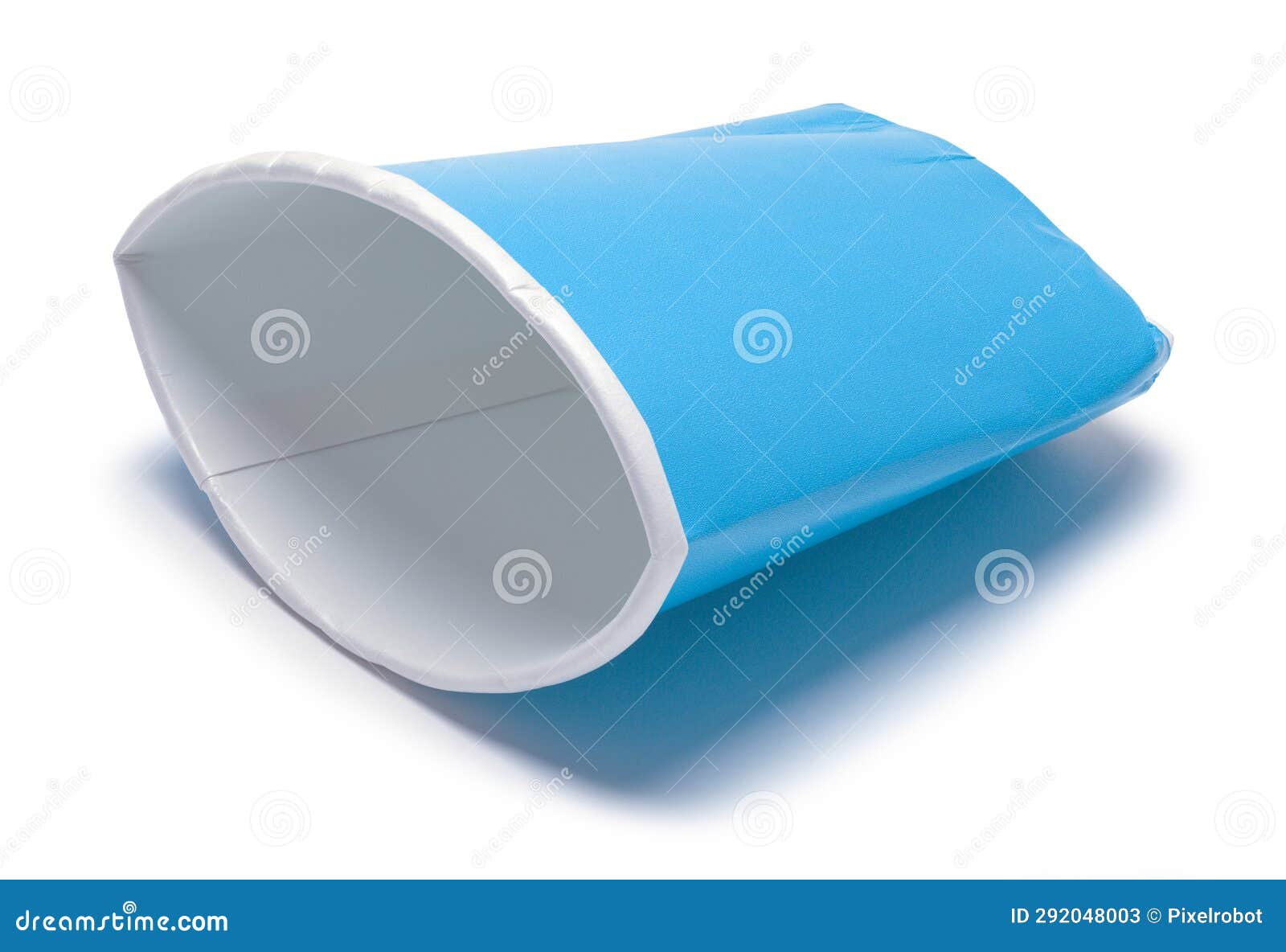 Smashed Blue Cup stock image. Image of empty, front - 292048003