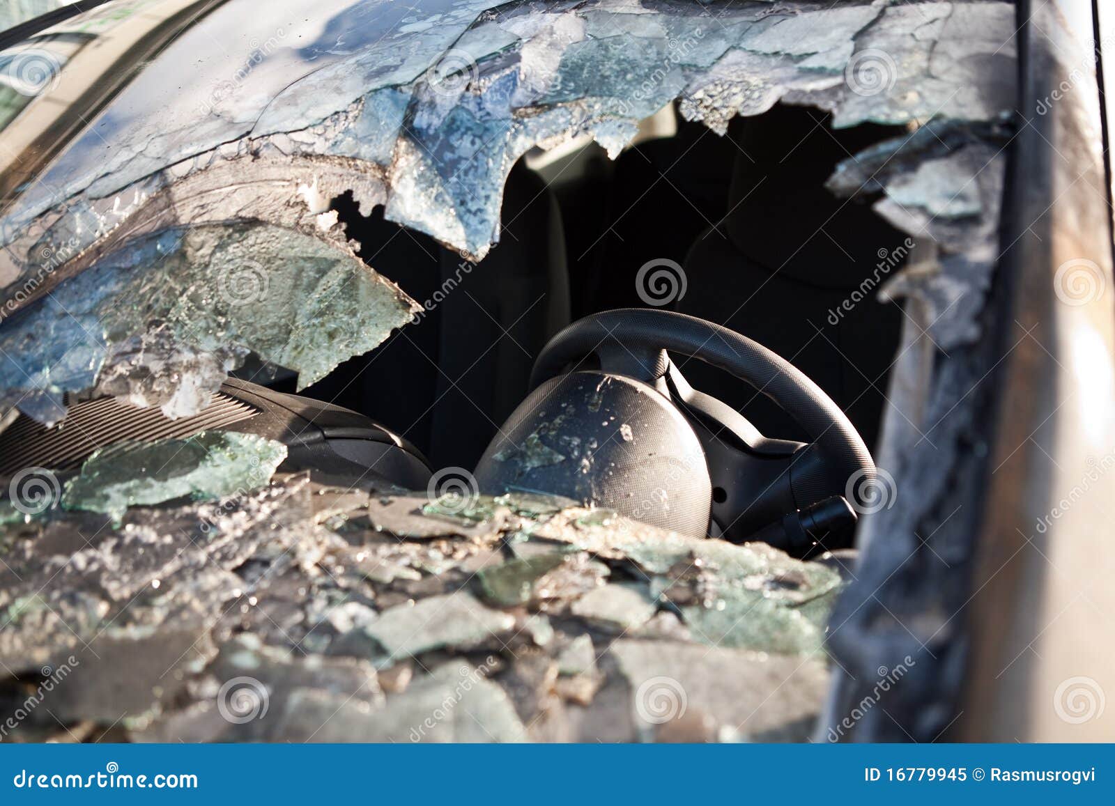Smashed car window stock image. Image of accidental, legal - 16779945