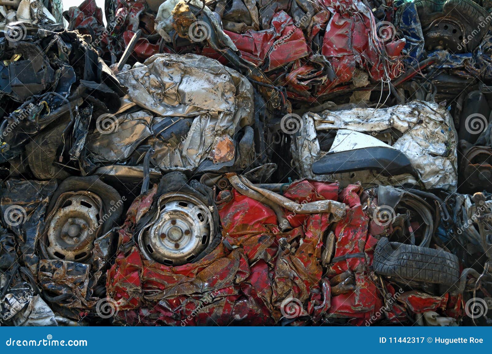 Smashed cars stock image. Image of junkyard, consumerism - 11442317