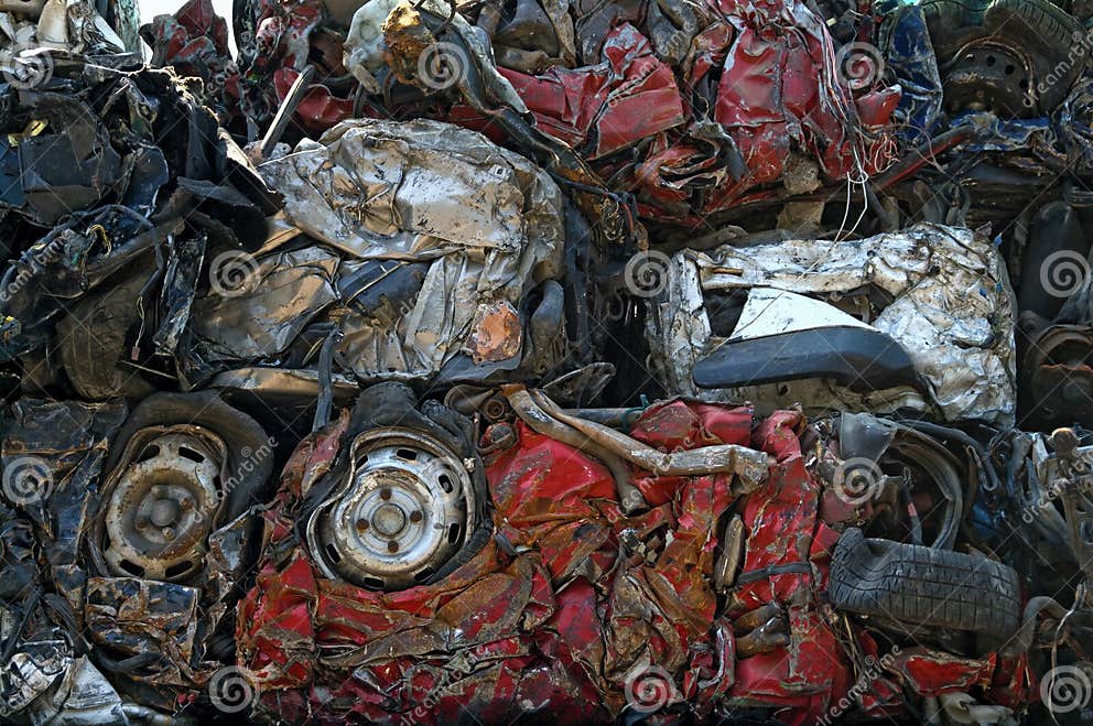 Smashed cars stock image. Image of junkyard, consumerism - 11442317