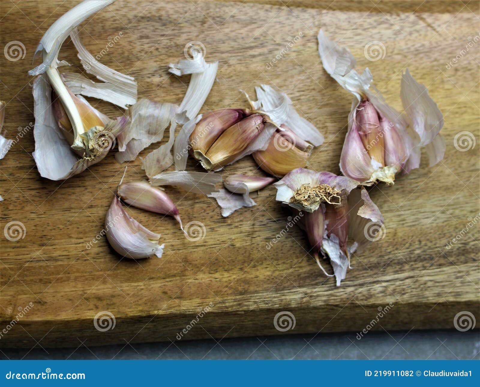 Smashed garlic photo stock photo. Image of ground, kitchen - 219911082