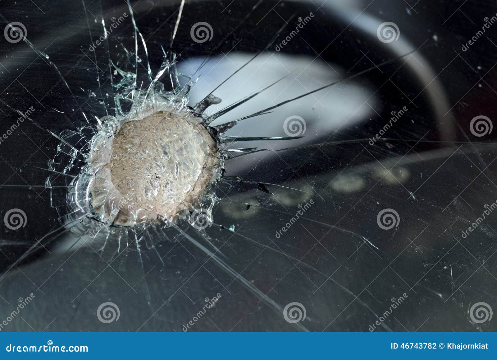 Smashed glass stock photo. Image of black, glass, holes - 46743782