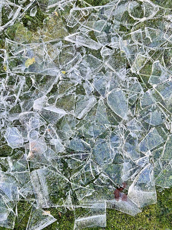 Smashed Ice stock image. Image of grass, iced, destroy - 298477689