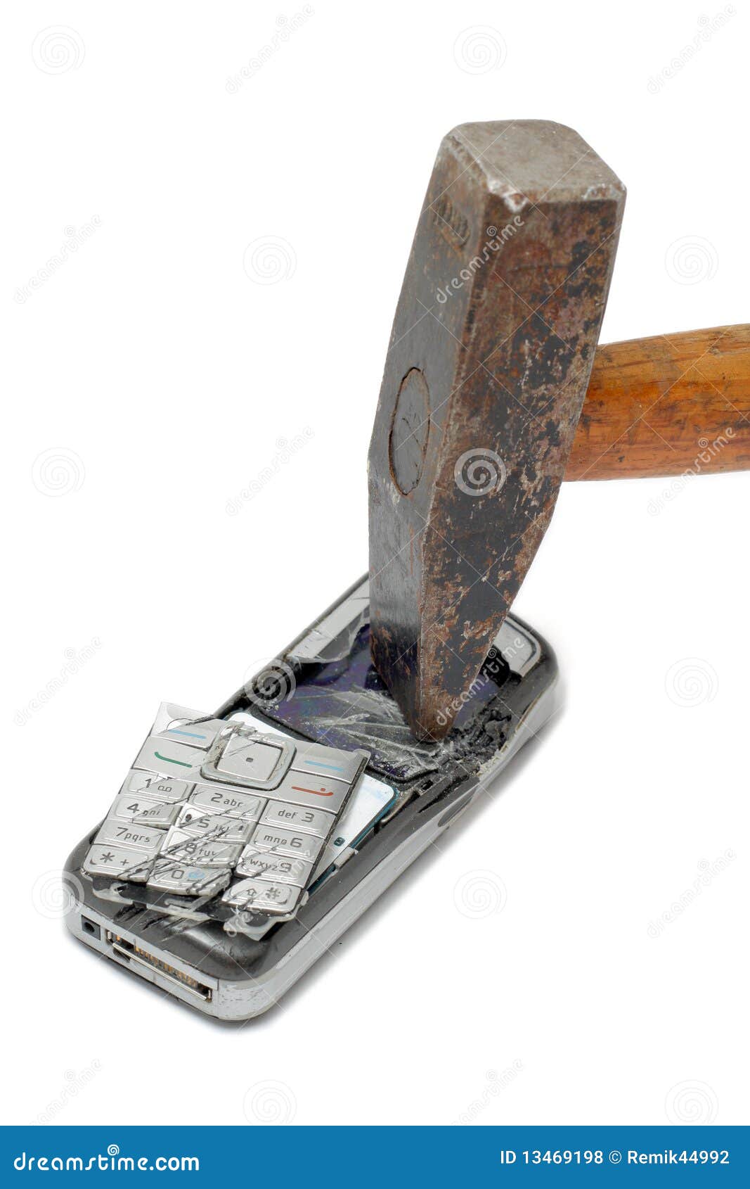 Smashed mobile phone stock photo. Image of frustration - 13469198