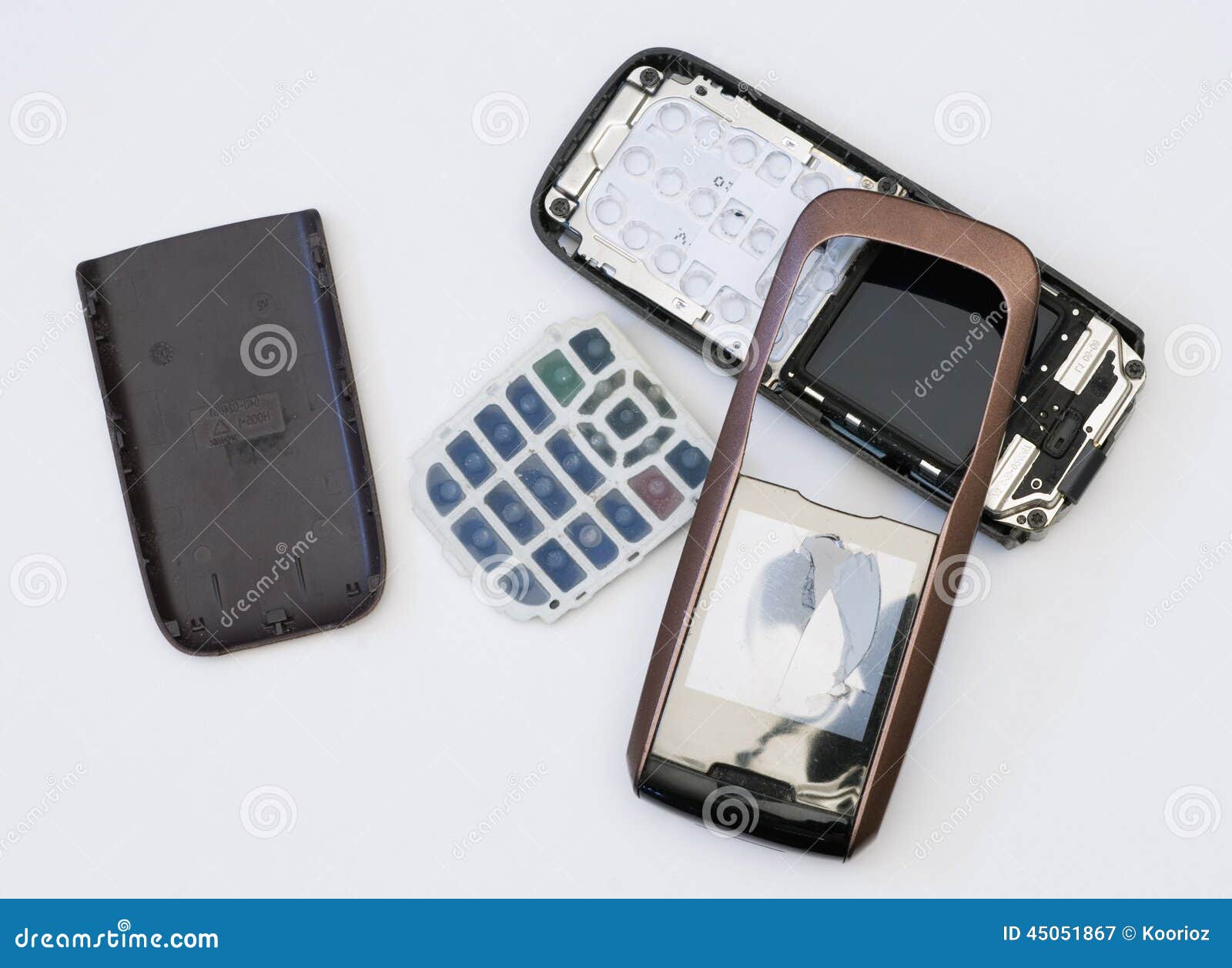 Smashed mobile phone stock image. Image of close, crack - 45051867