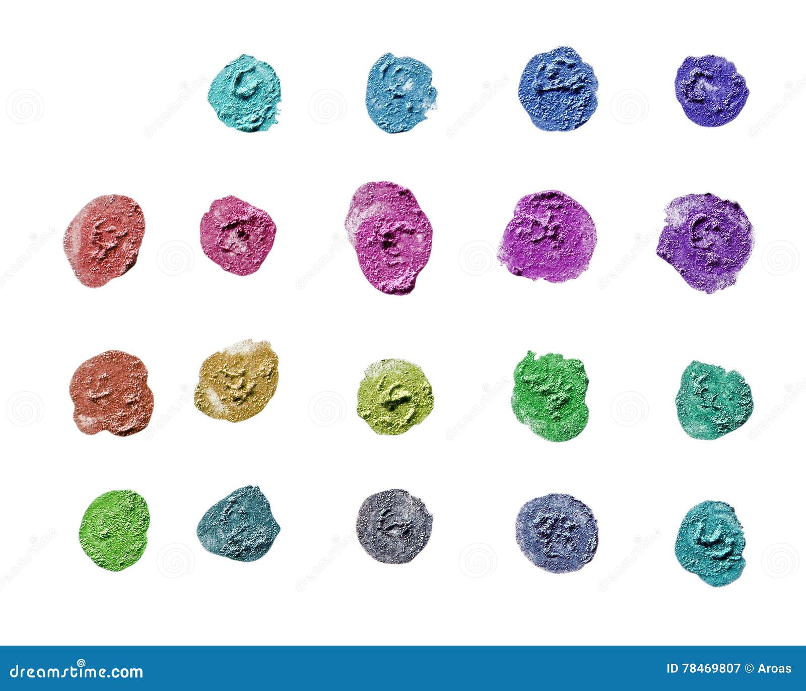 Smashed Paint Circle Shape Isolated Stock Image - Image of closeup ...