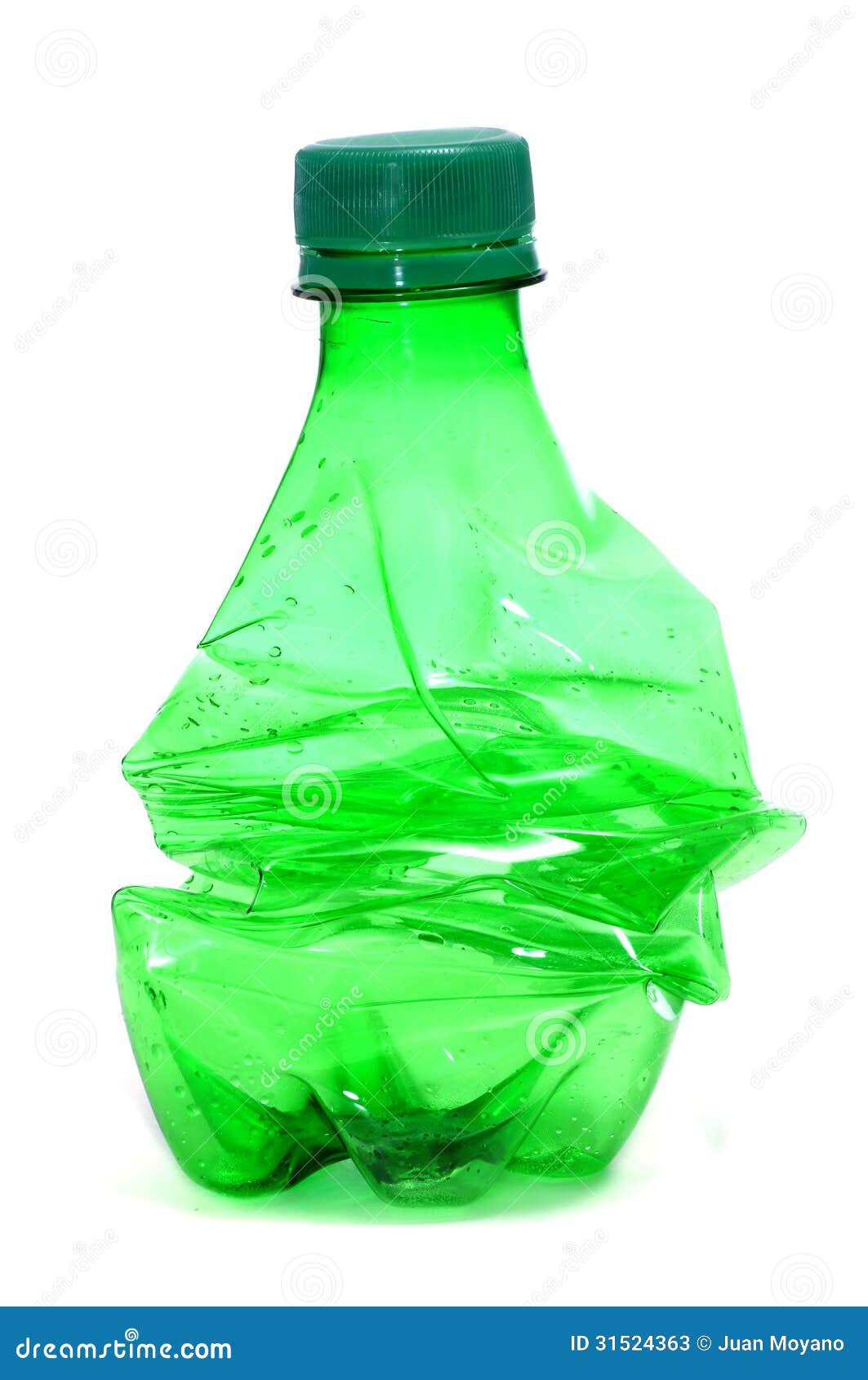 Smashed plastic bottle stock image. Image of smashed - 31524363