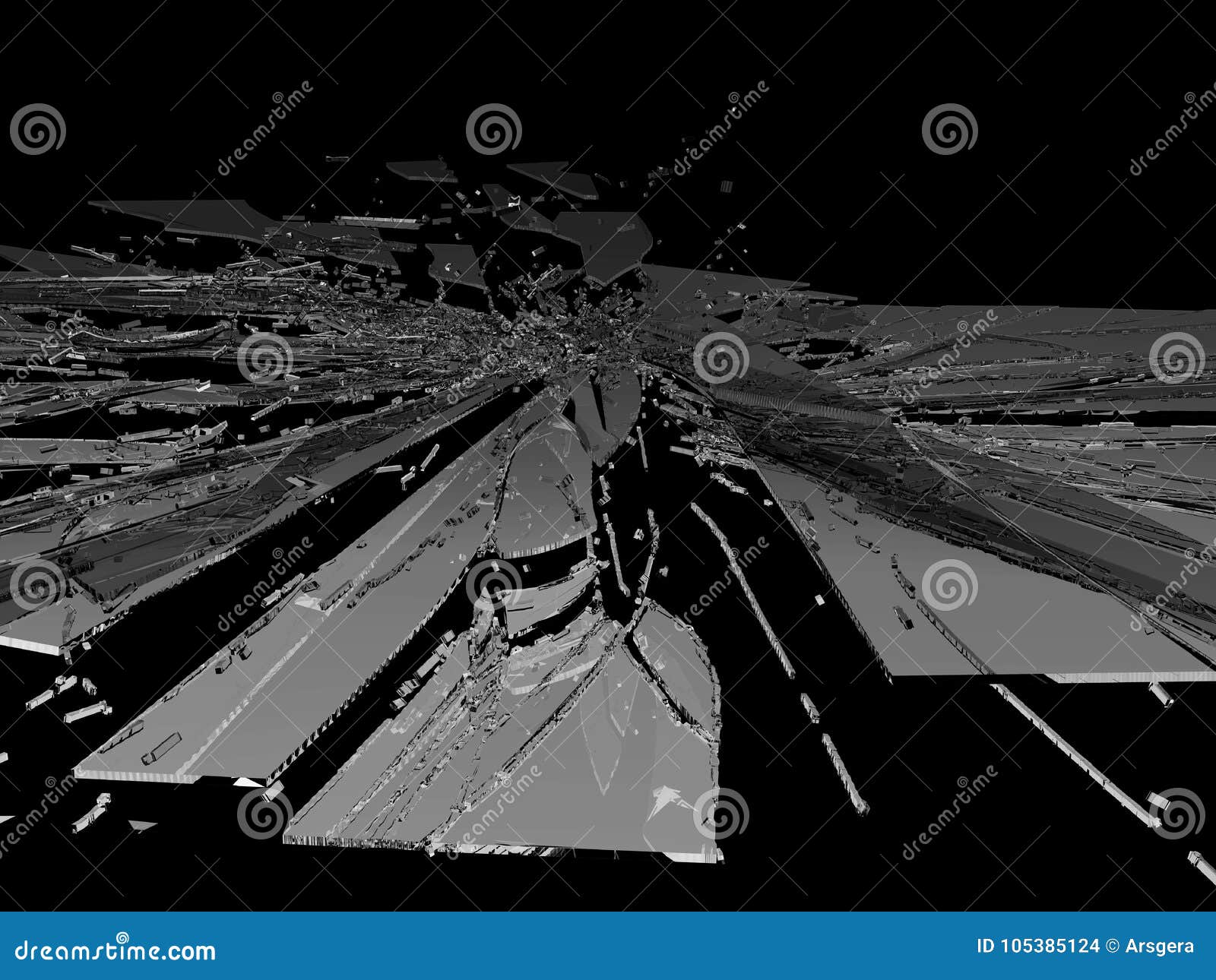 Smashed And Shattered Glass Windowpane, Security Breach And Vandalism ...