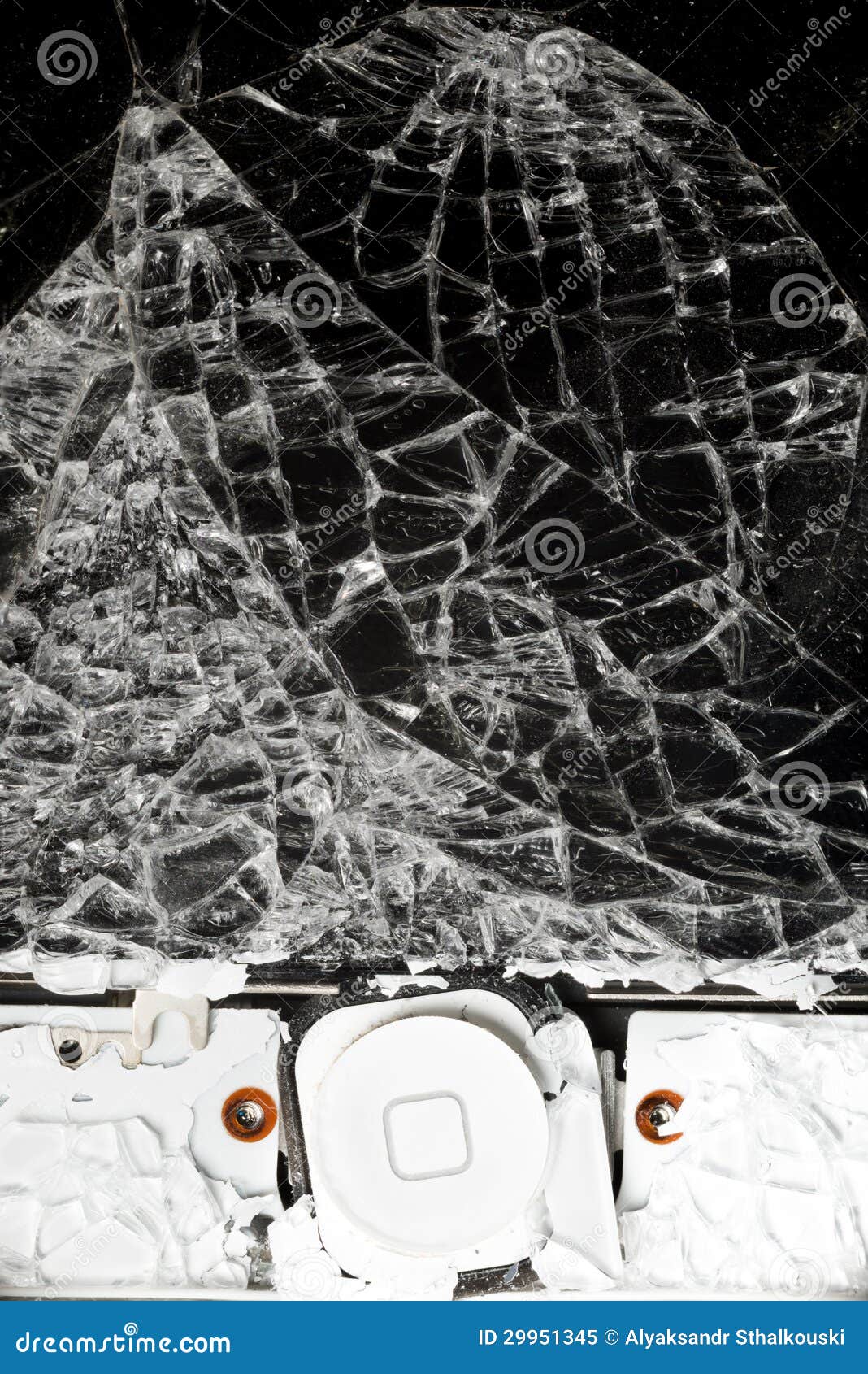 Smashed smart phone stock image. Image of cellphone, display - 29951345
