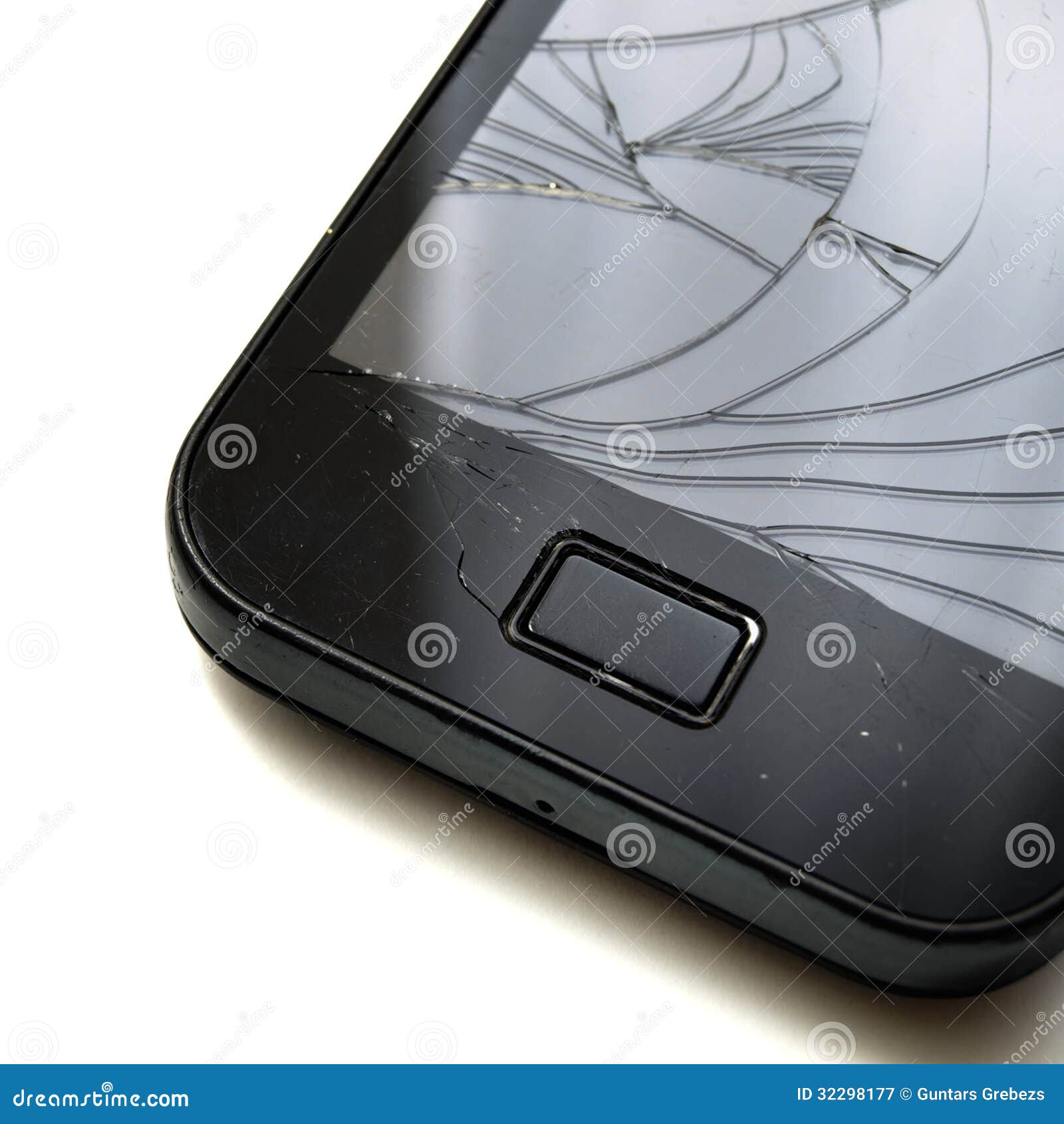 Smashed smartphone stock image. Image of angle, cracks - 32298177