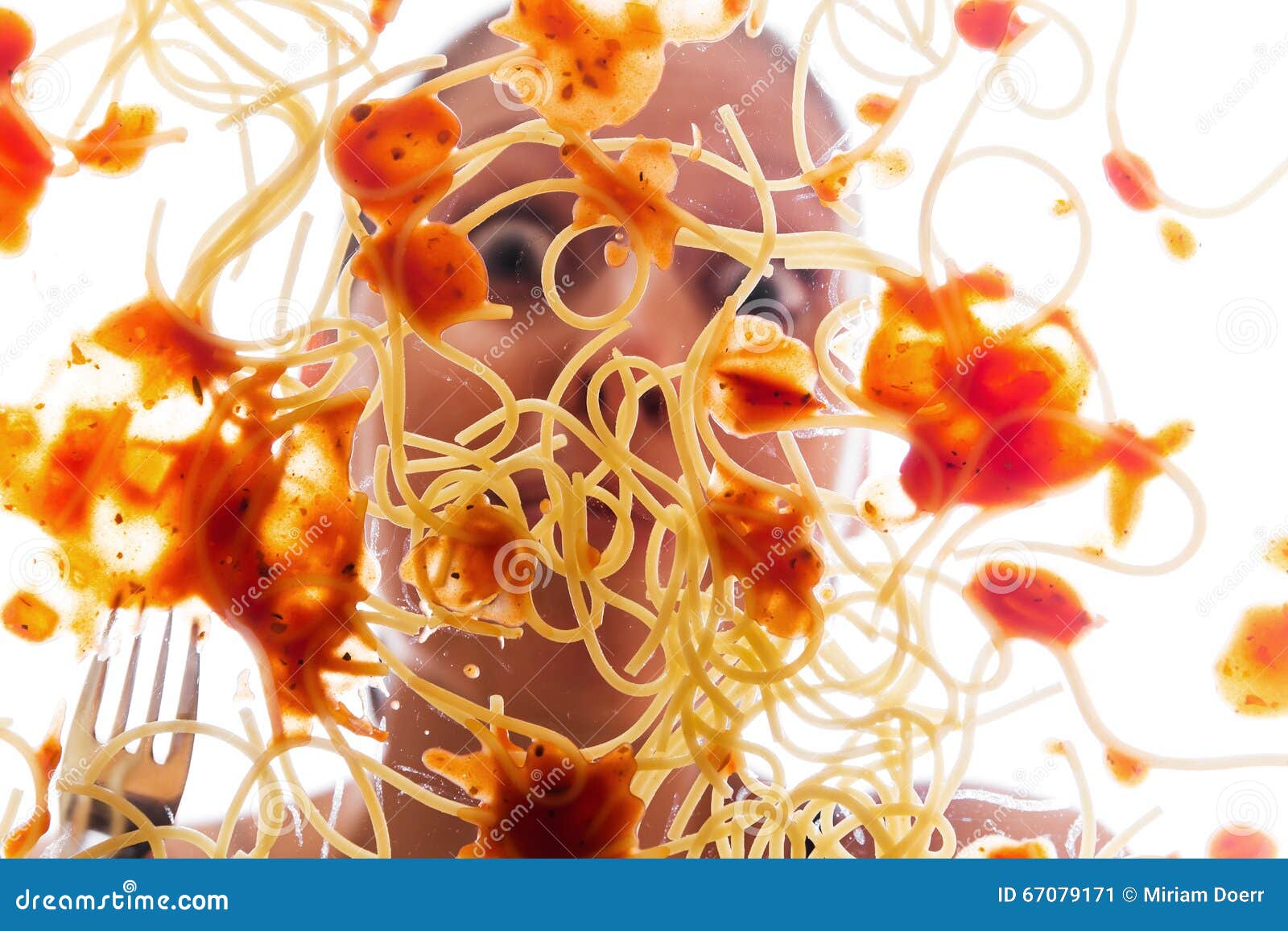 Smashed Spaghetti on a Window Stock Image - Image of food, broken: 67079171