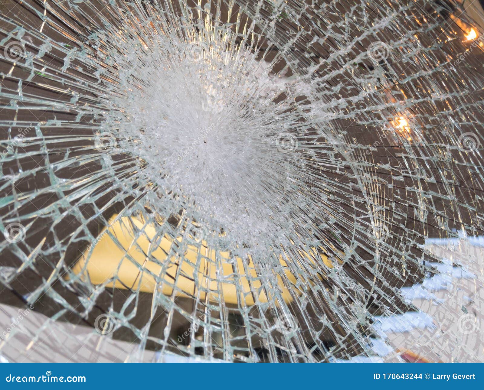 Smashed storefront window stock photo. Image of cement - 170643244