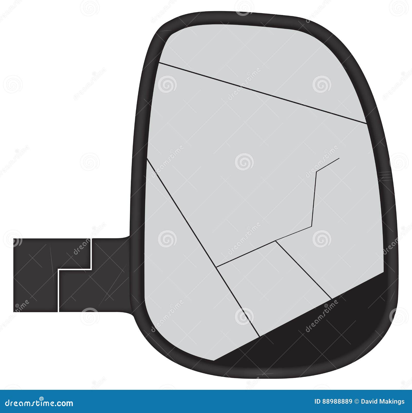 Smashed Rear View Mirror Stock Photo | CartoonDealer.com #88991820