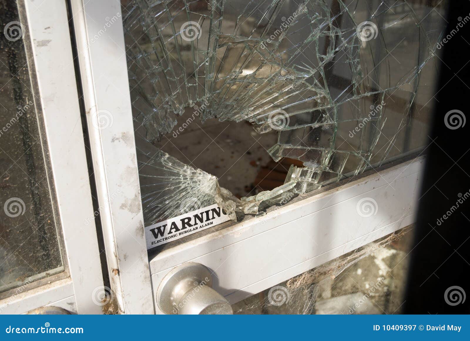 Shattered window stock image. Image of pane, horizontal - 10409397