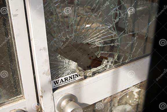 Shattered window stock image. Image of pane, horizontal - 10409397
