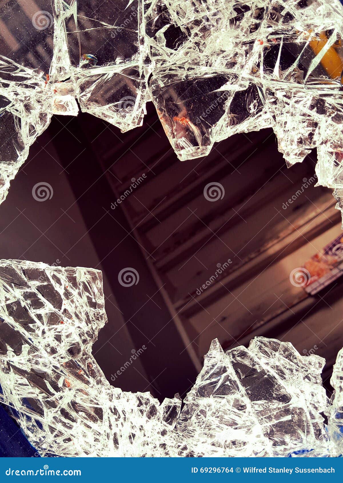 Smashed window stock photo. Image of border, house, dangerous - 69296764