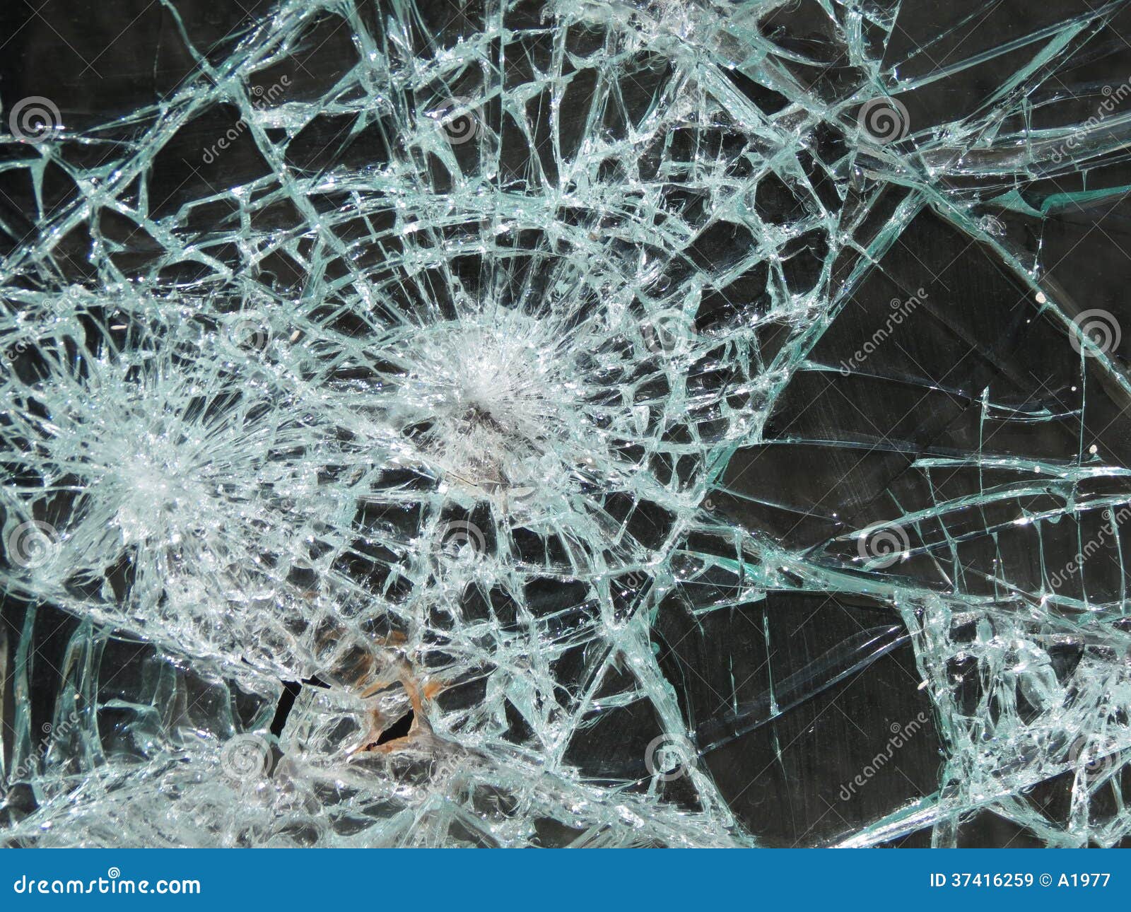 Smashed window glass stock image. Image of accident, rough - 37416259