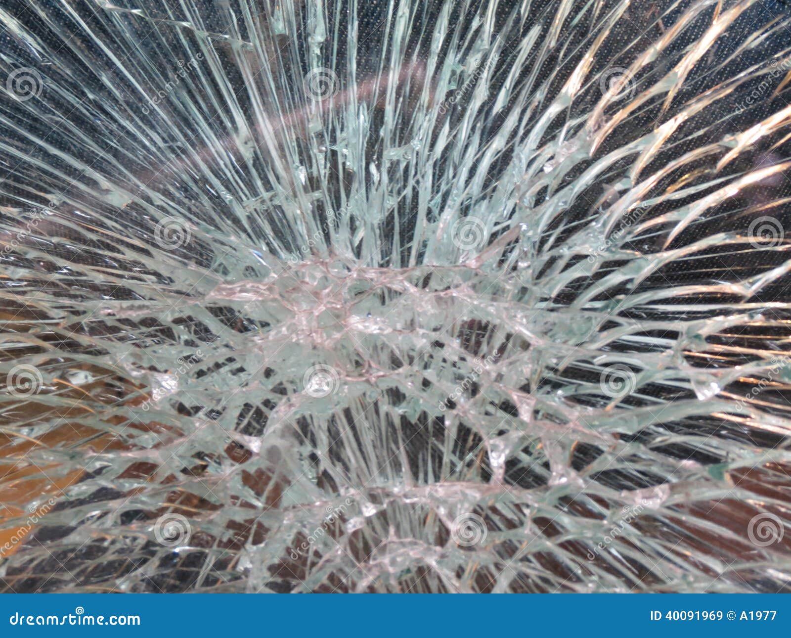 Smashed window glass stock image. Image of close, danger - 40091969