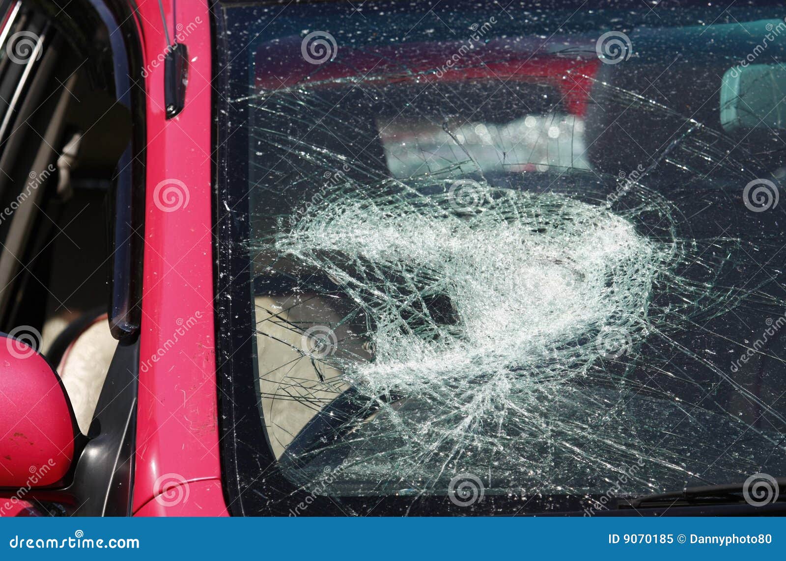 Smashed windscreen stock image. Image of shatter, automobile - 9070185