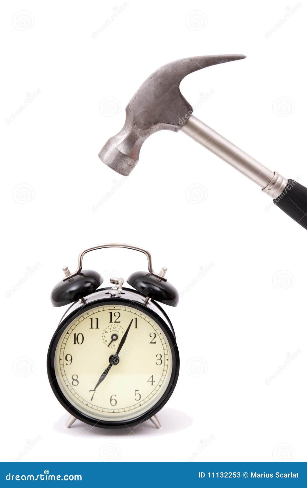 Smashing a clock stock image. Image of concept, hitting - 11132253