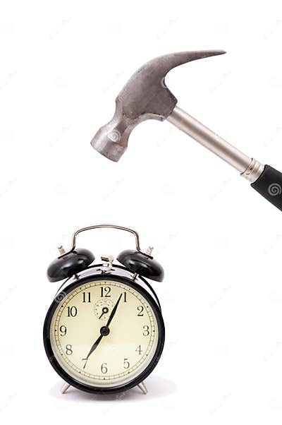 Smashing a clock stock image. Image of concept, hitting - 11132253