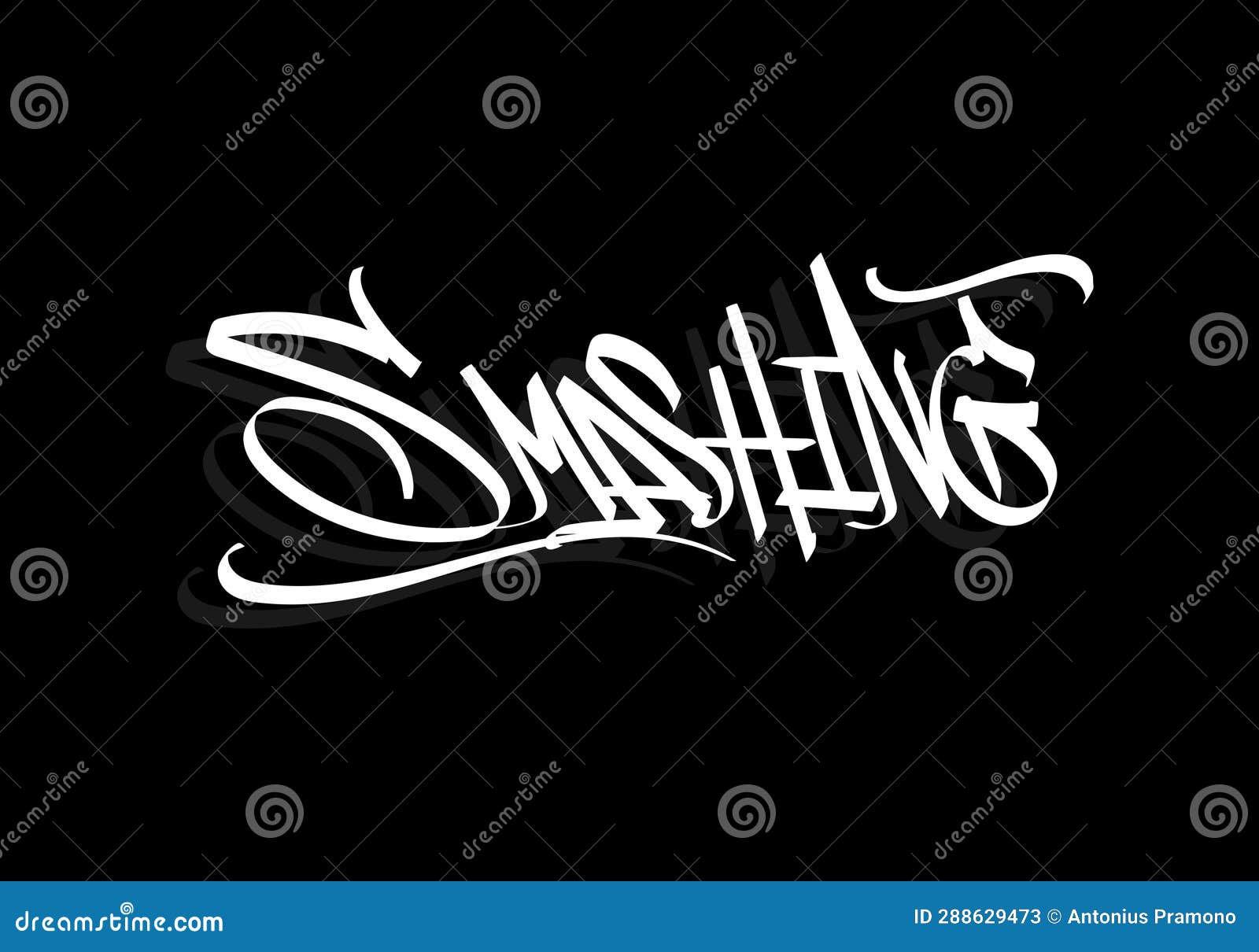 Basic RGB SMASHING Graffiti Tag Style Art Stock Vector - Illustration ...