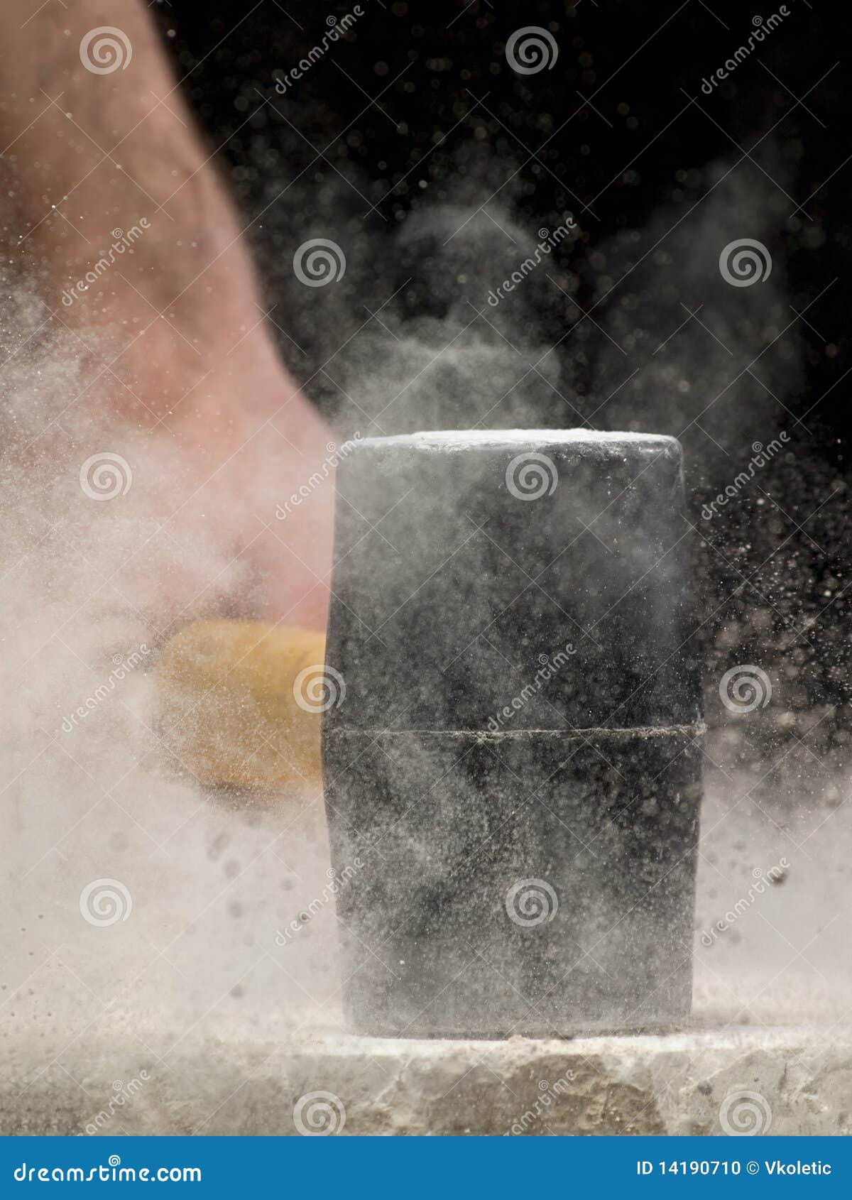 Smashing the stone stock photo. Image of anger, holding - 14190710