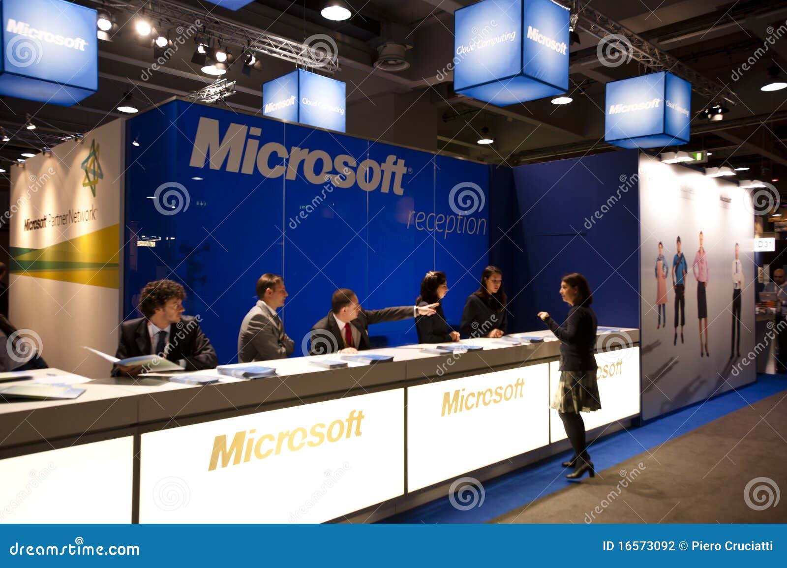 SMAU 2010 - Microsoft Reception Desk Editorial Photography - Image of ...