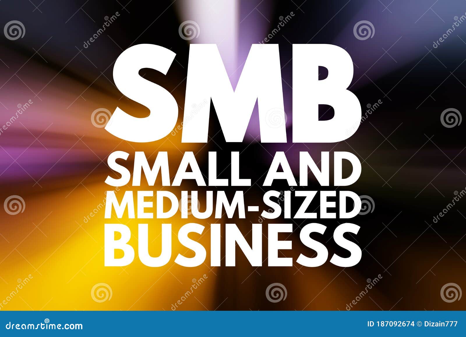 SMB - Small and Medium-Sized Business Acronym, Business Concept ...