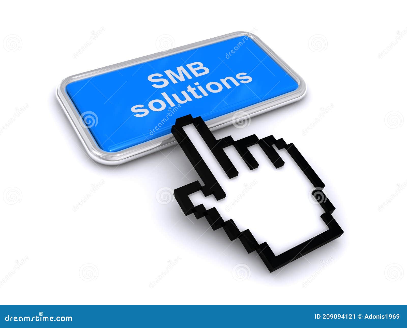 Smb Solutions Button on White Stock Illustration - Illustration of logo ...