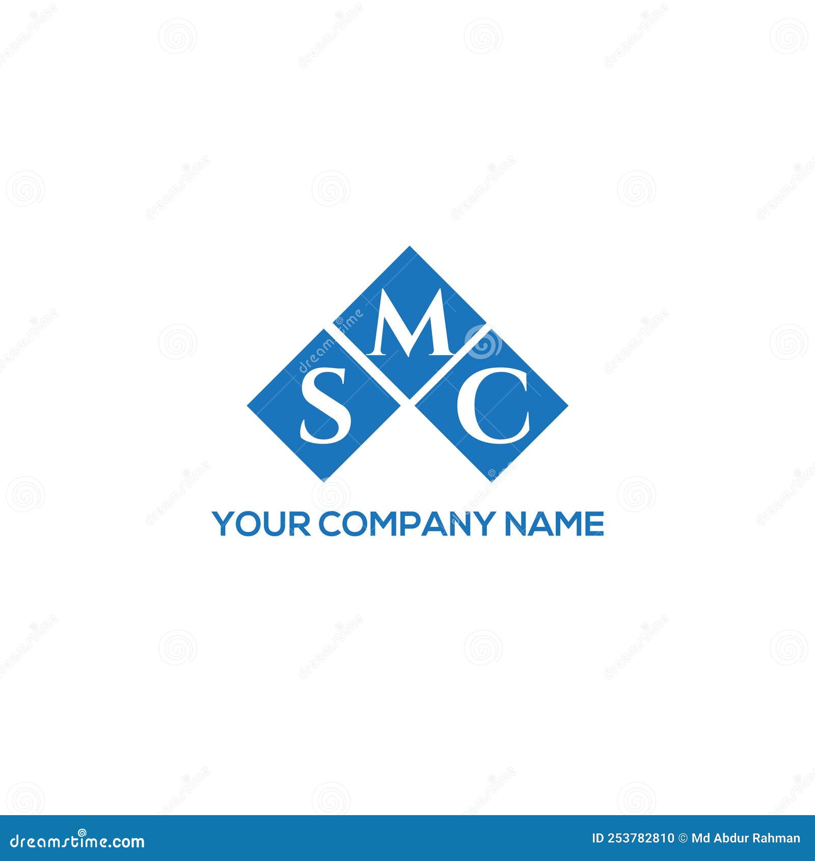 SMC Letter Logo Design on WHITE Background. SMC Creative Initials ...