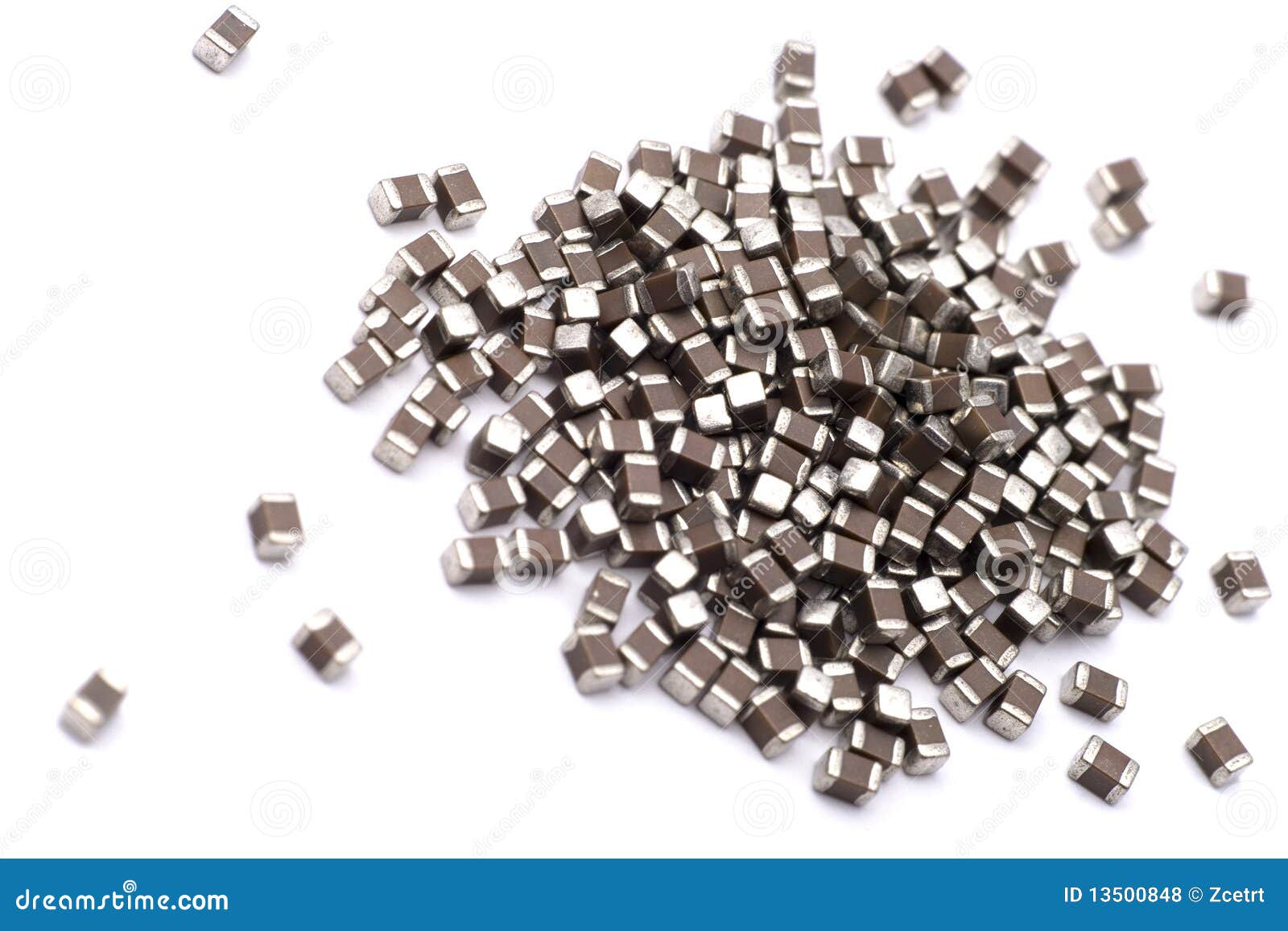 SMD capacitors stock photo. Image of spread, disorder - 13500848