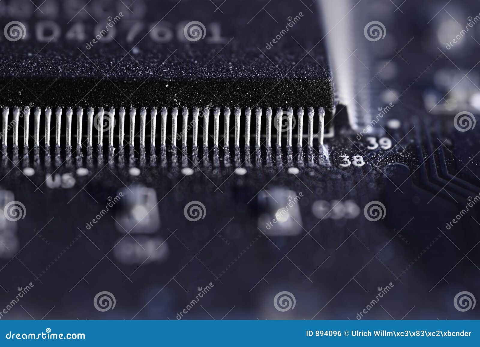 SMD chip stock photo. Image of tech, detail, blue, technology - 894096