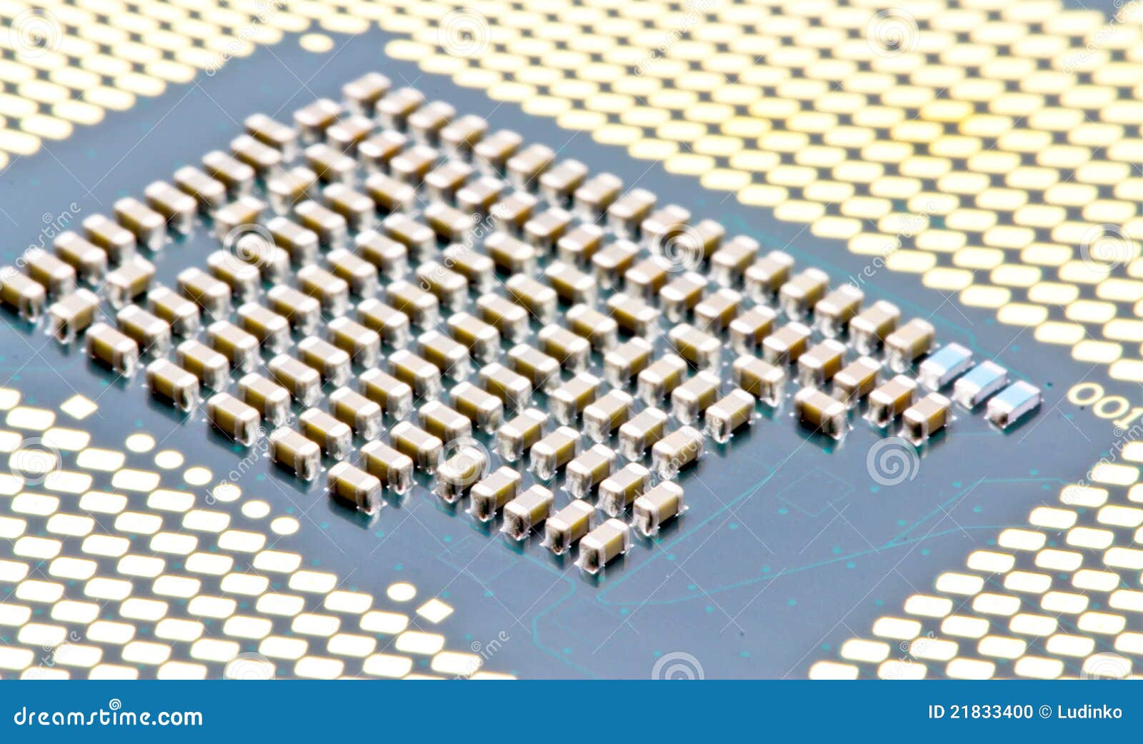 SMD Components on Bottom of the PC Processor Stock Photo - Image of ...