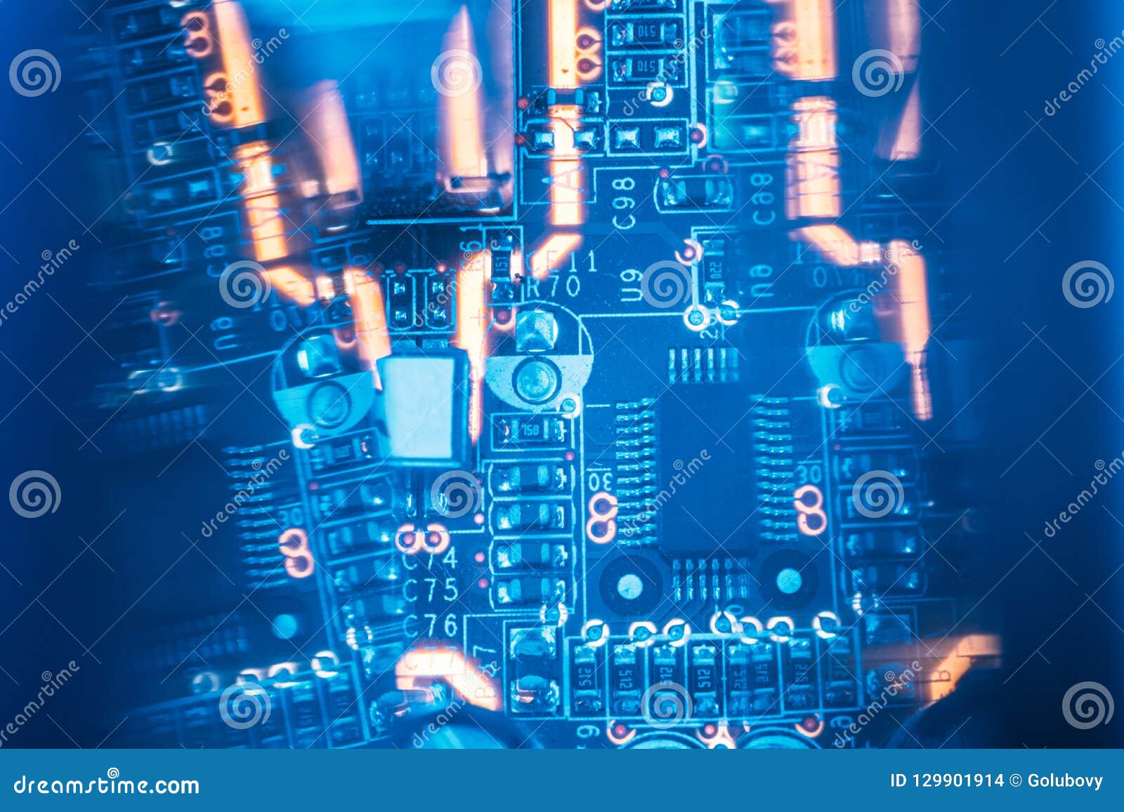 Smd Electronic Components Microchip Resistors Stock Photo - Image of ...