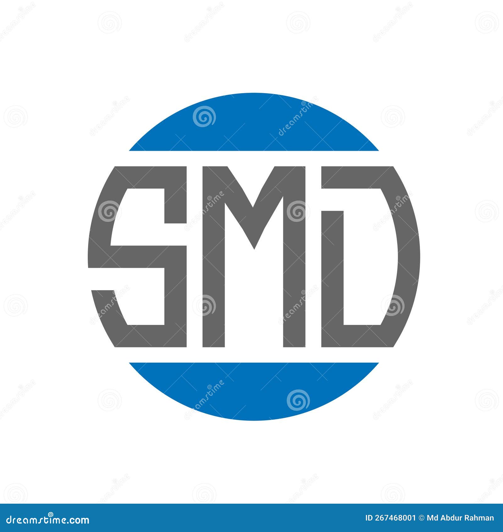 SMD Letter Logo Design on White Background. SMD Creative Initials ...