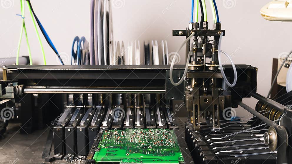 SMD Surface-mount Technology Device in the Process of Assembling Parts ...