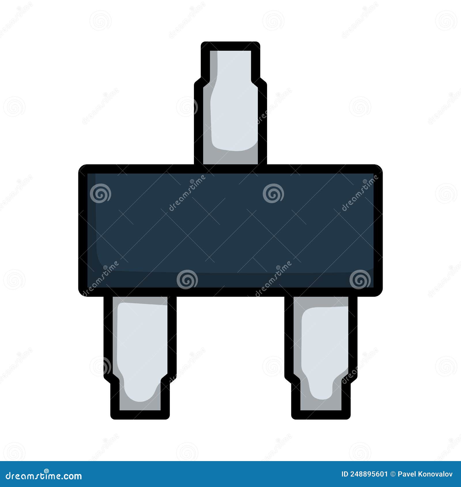 Smd Transistor Icon Cartoon Vector | CartoonDealer.com #248895601