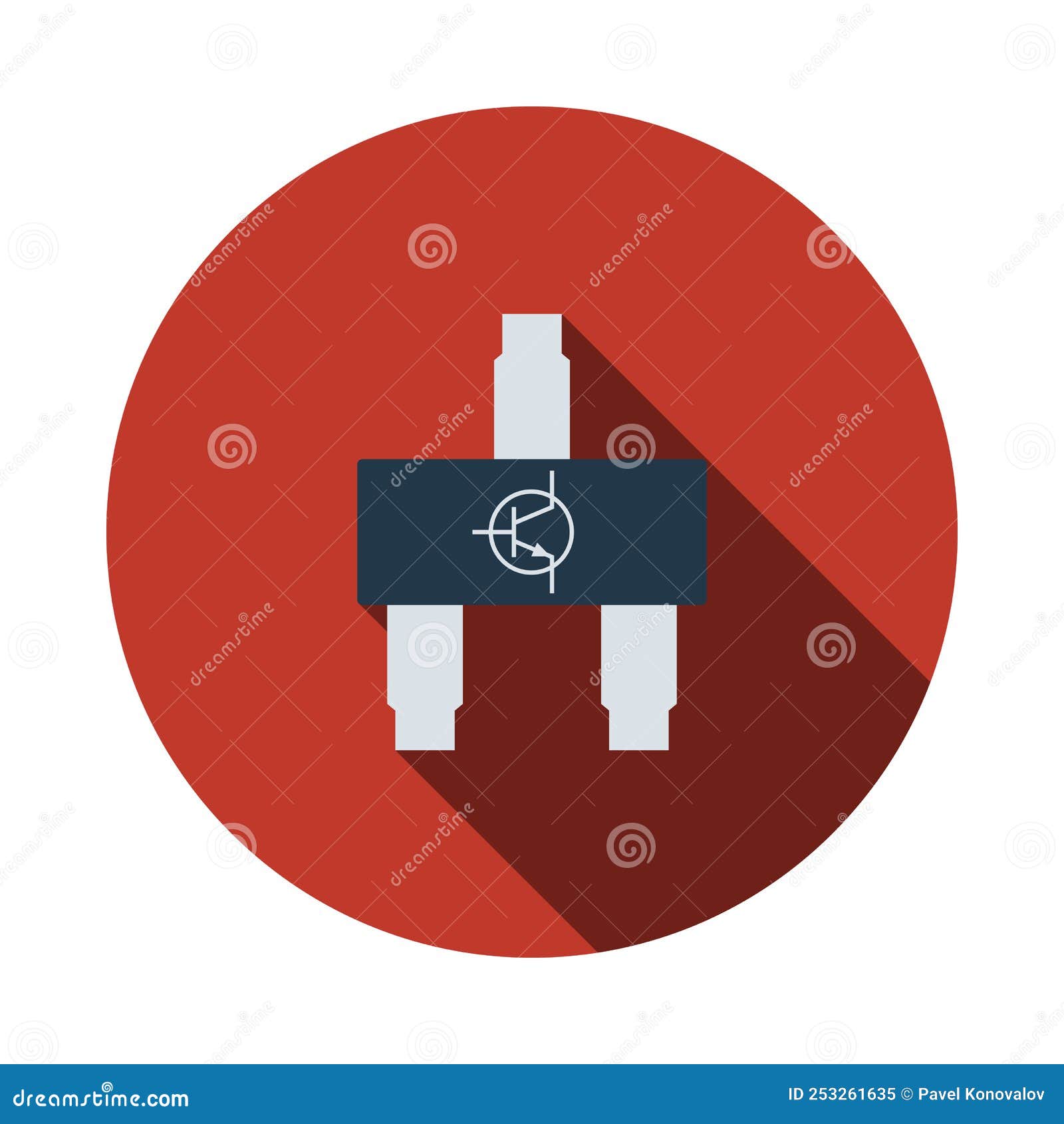 Smd Transistor Icon stock vector. Illustration of caticons - 253261635