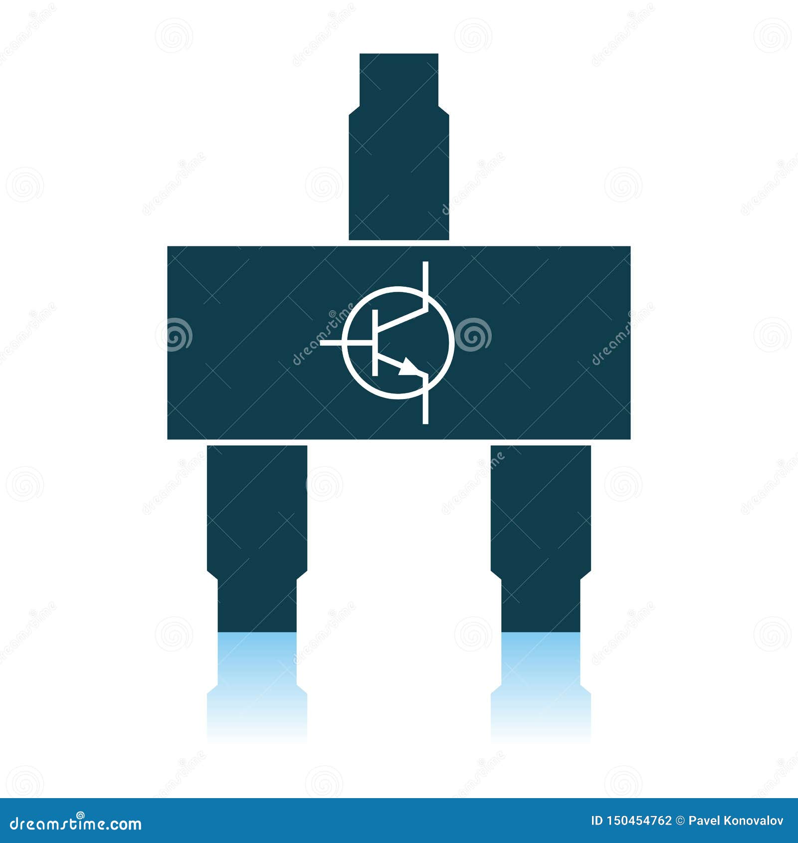 Smd Transistor Icon Cartoon Vector | CartoonDealer.com #248895601