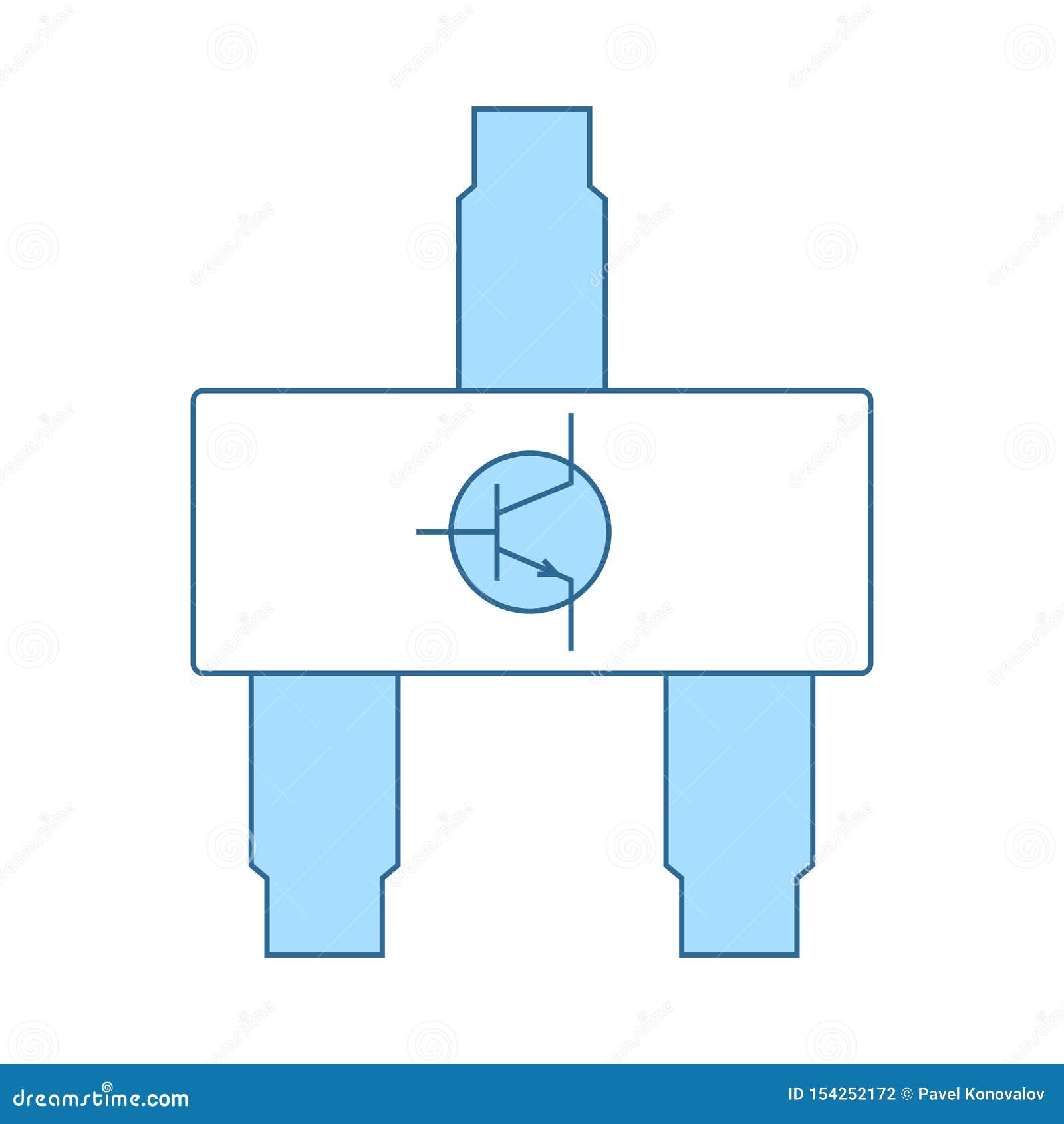 Smd Transistor Icon stock vector. Illustration of isolated - 154252172