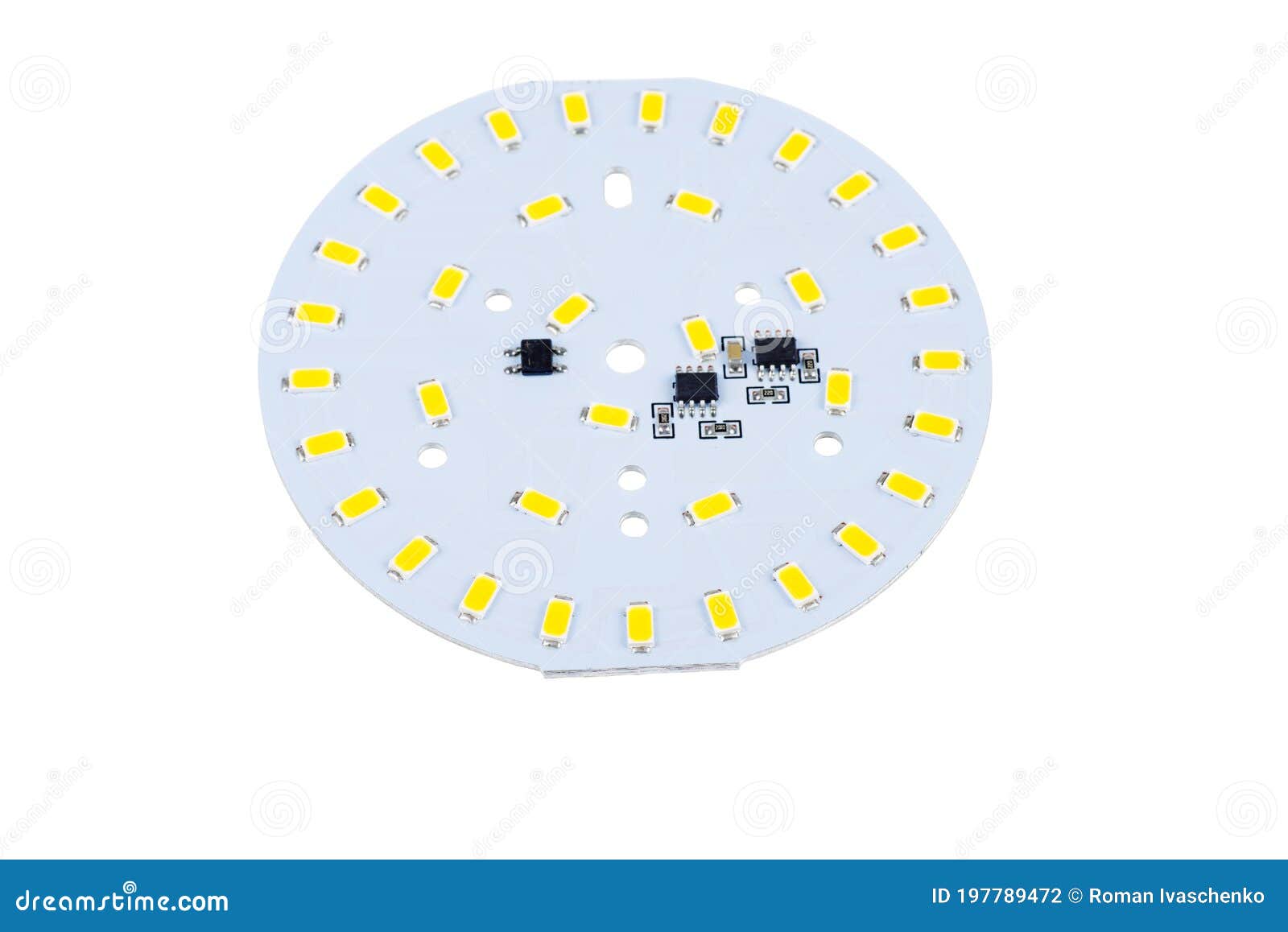 SMD White Lighting LED Assembly Stock Photo - Image of object, power ...
