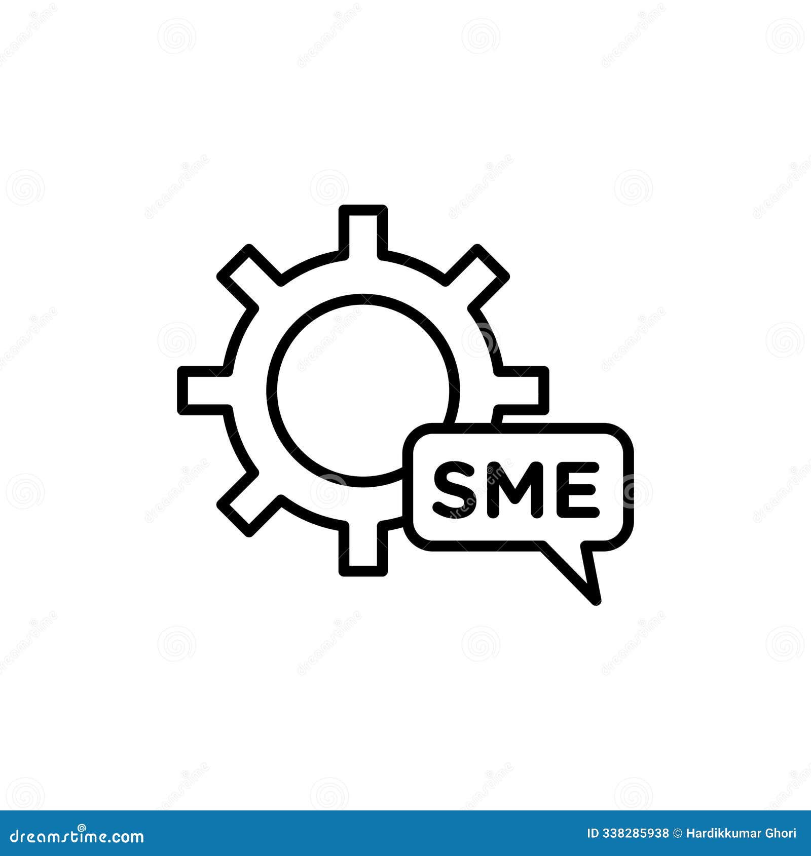 SME icon stock vector. Illustration of subject, logo - 338285938