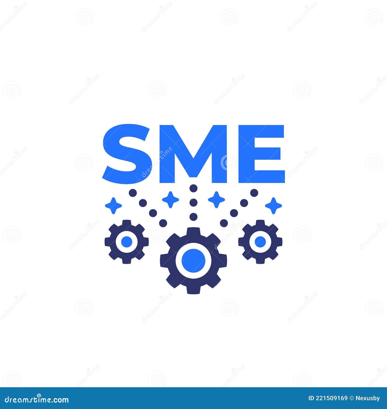 SME, Small and Medium Enterprise Icon on White Stock Vector ...
