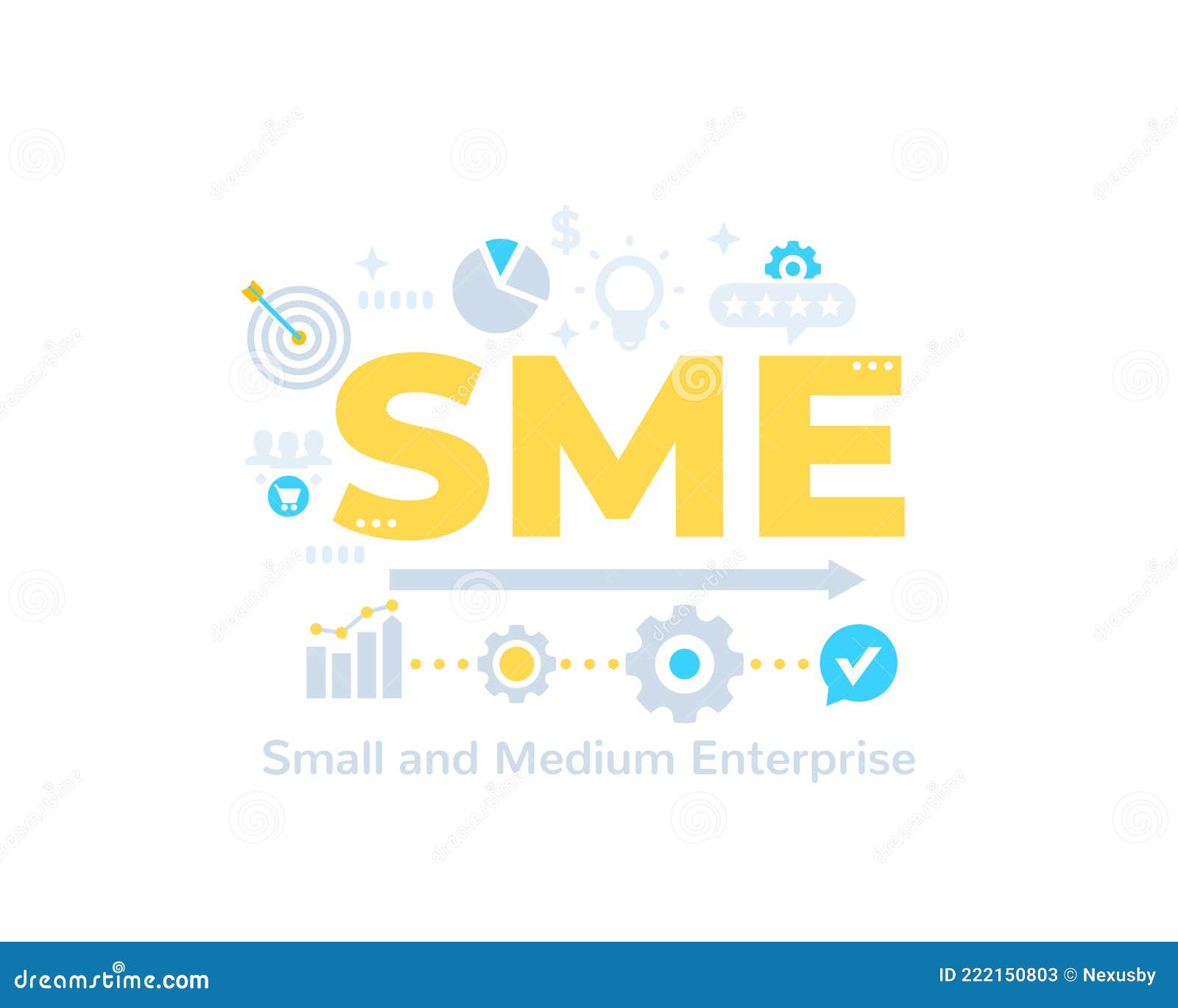 SME, Small and Medium Enterprise, Vector Art Stock Vector ...
