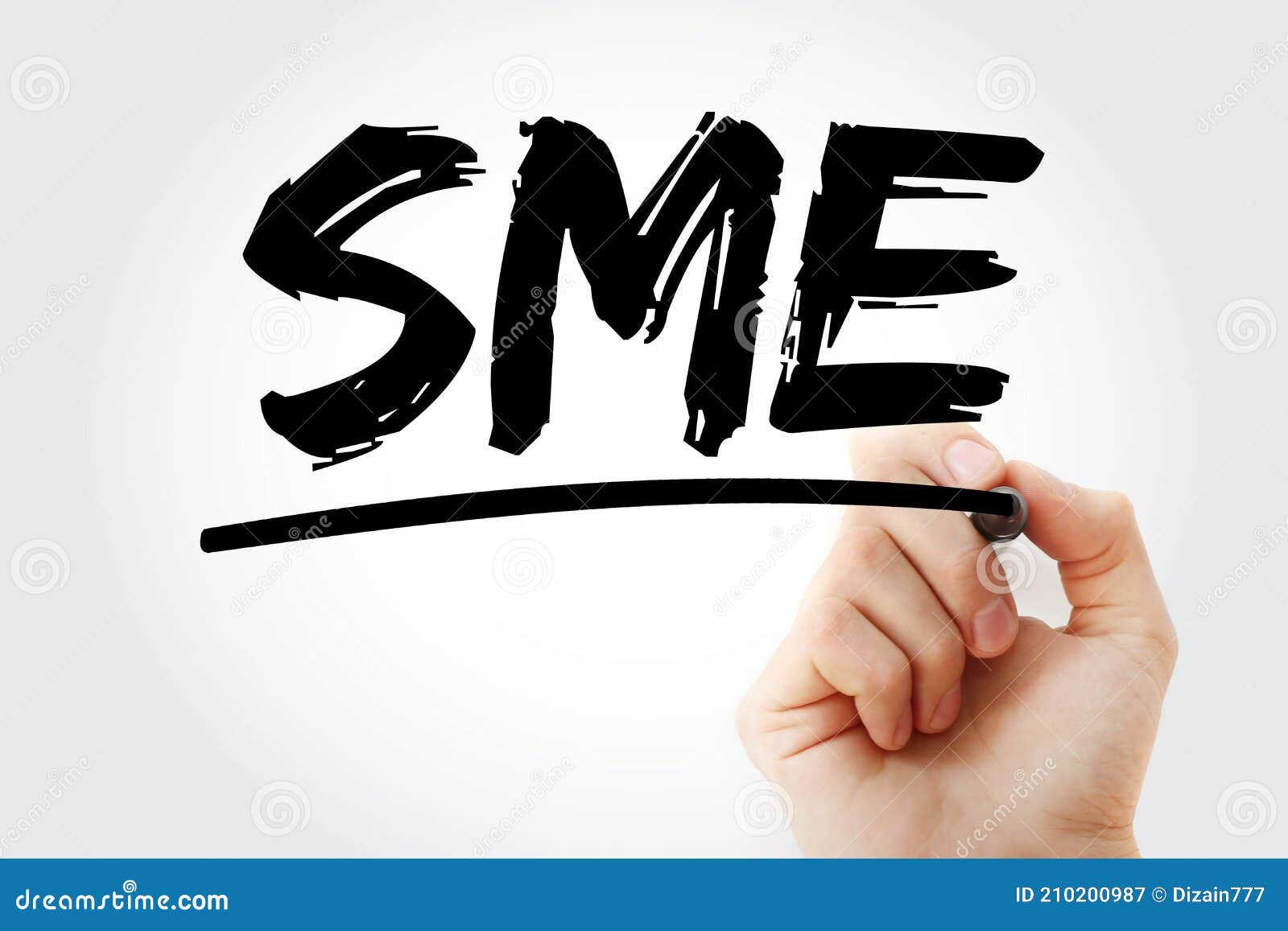 SME - Small and Medium-sized Enterprises Acronym with Marker, Business ...